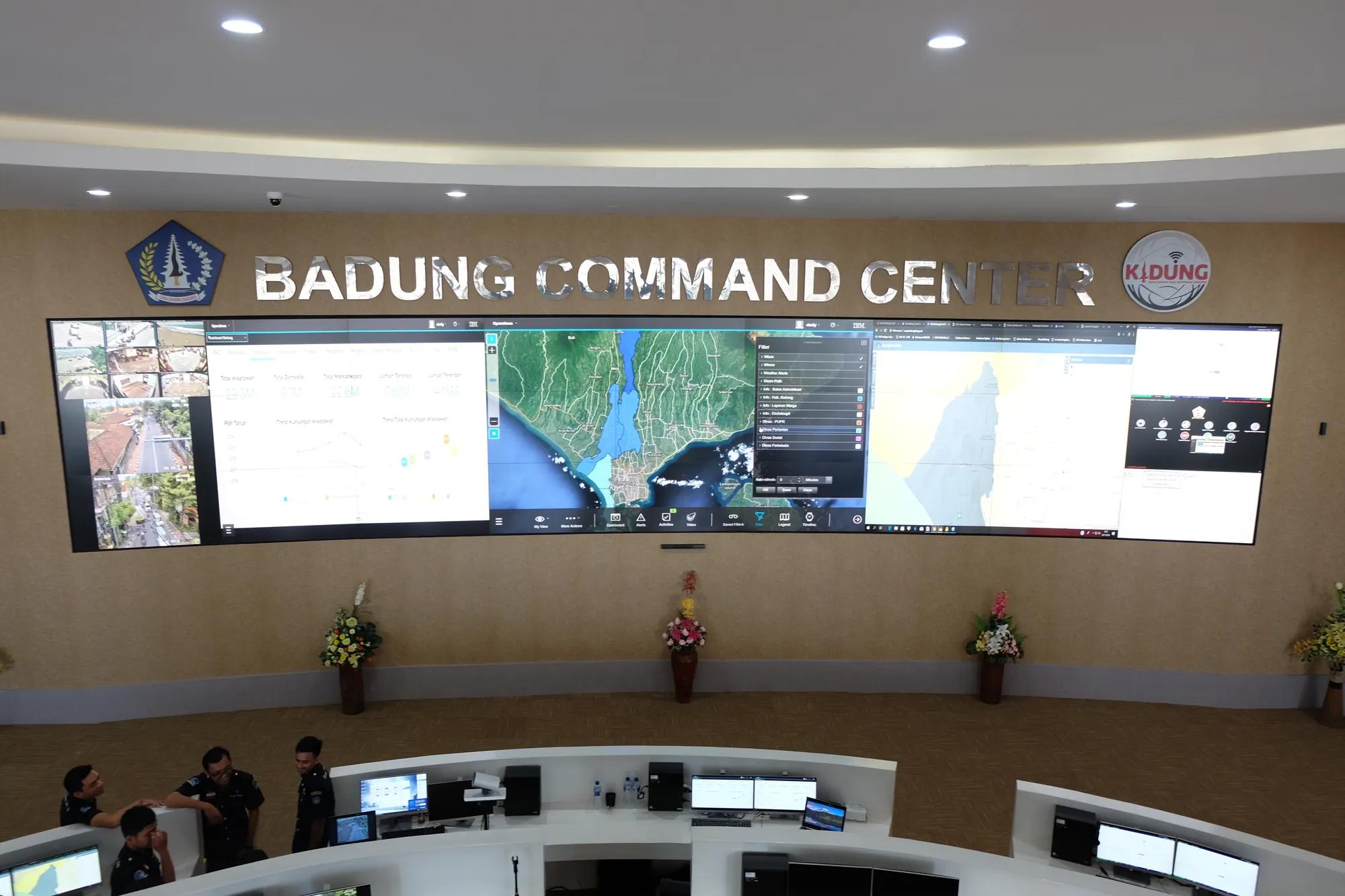 Smart city data at Badung Command Center, Bali, flows with accuracy and ...