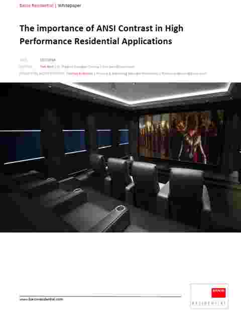 Why ANSI Contrast? - Barco