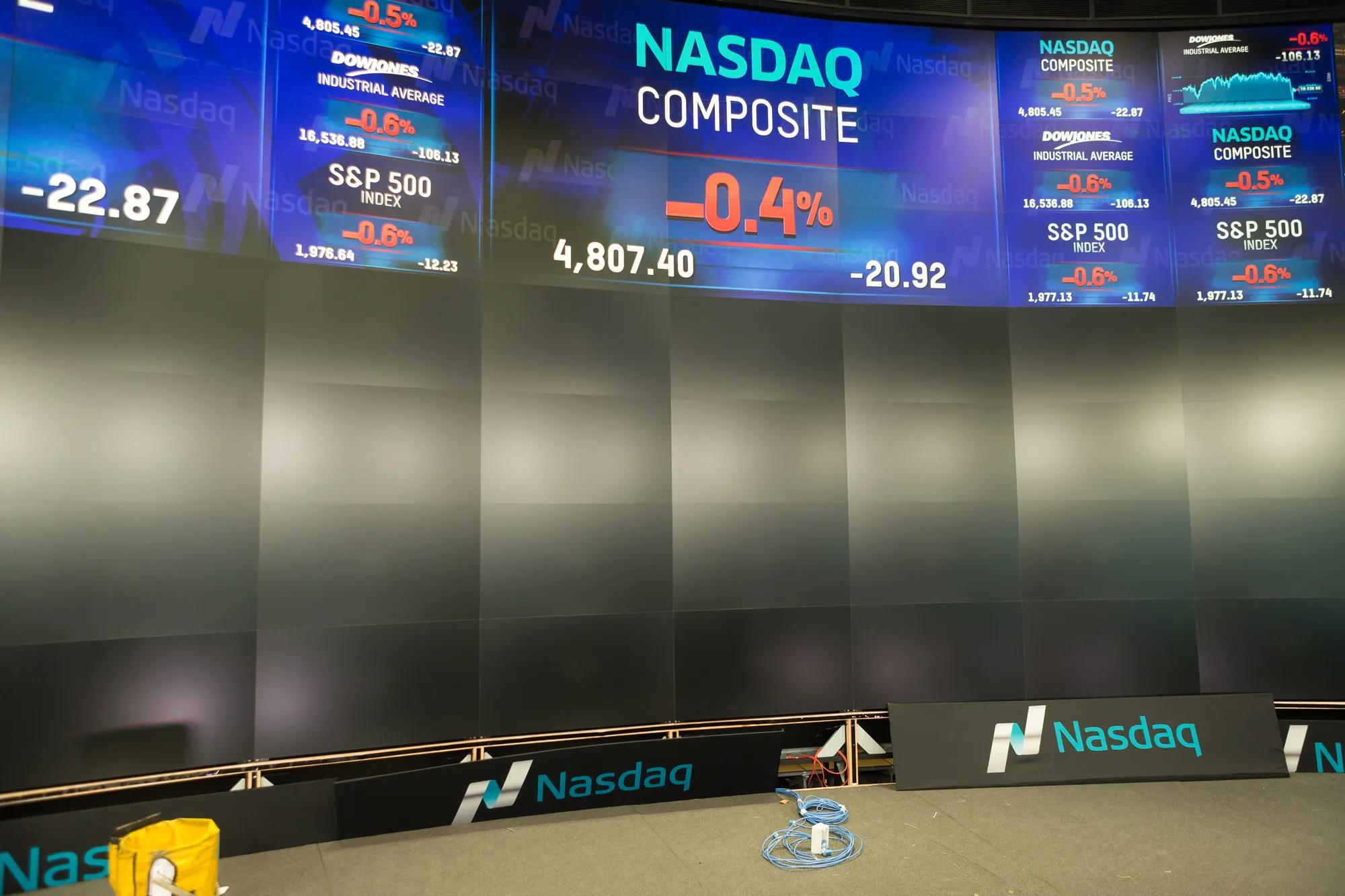 Nasdaq rings the bell with Barco video wall - Barco
