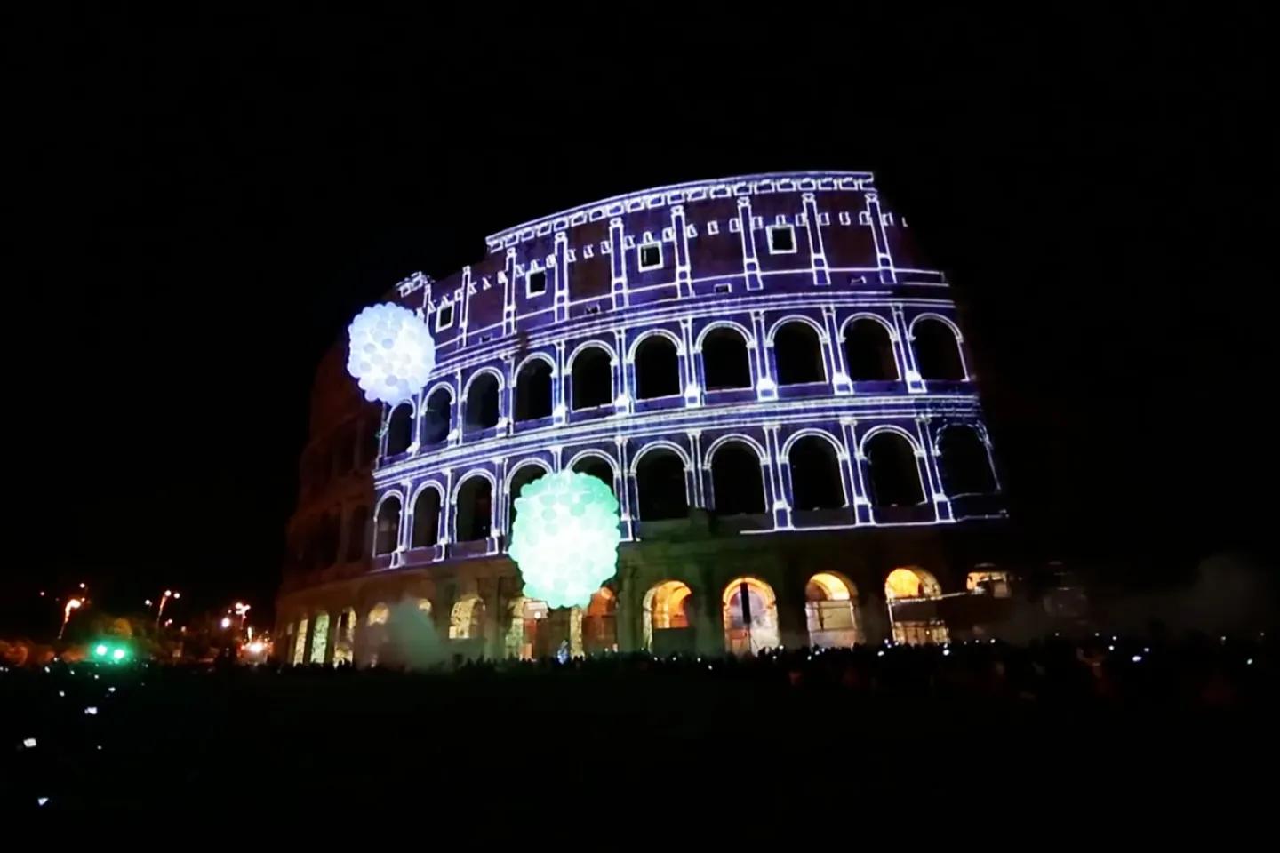 The night Rome’s famous Colosseum became a giant canvas - Barco