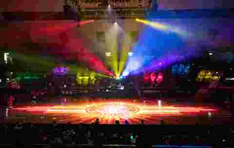 Barco Projection mapping spruce up basketball matches at Funabashi ...