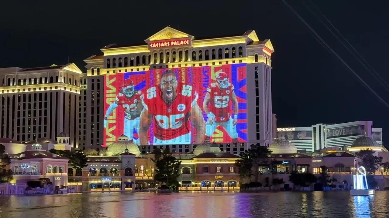 Super Bowl week projection mapping – Las Vegas style - Barco