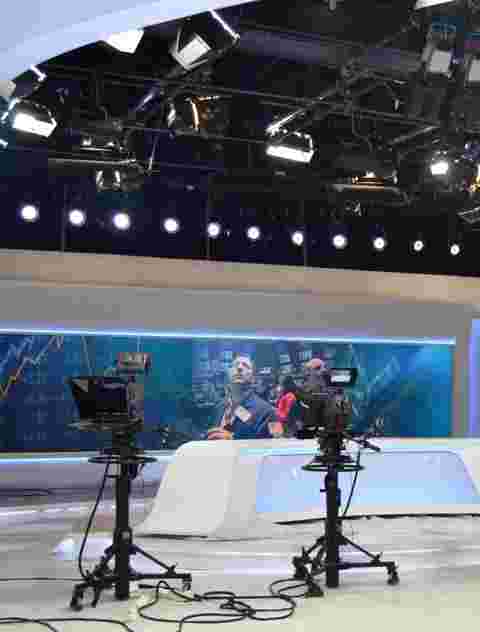 Bright Barco displays for broadcast monitoring and studio backdrop - Barco