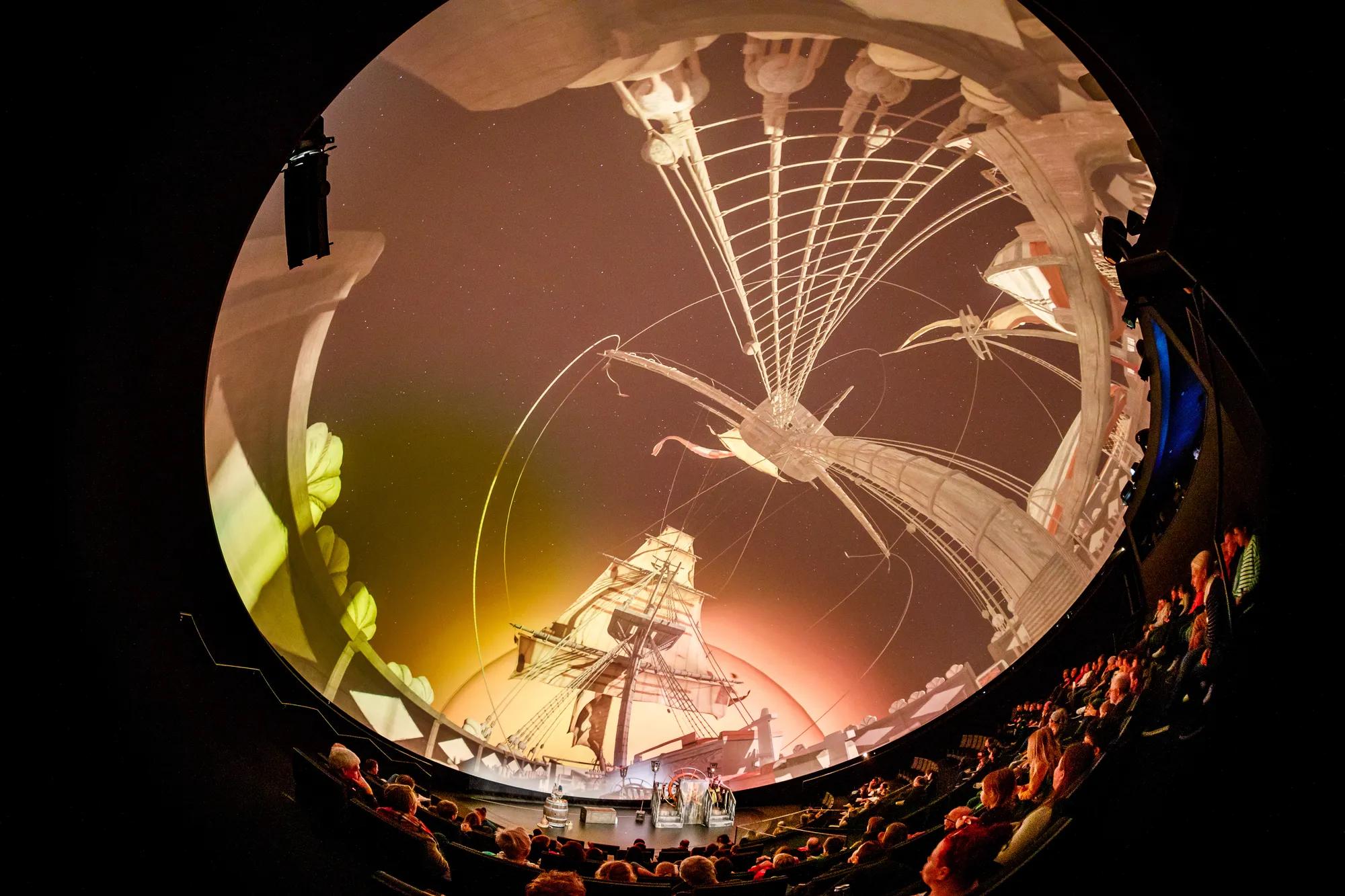 3D hybrid dome theater creates 700m2 immersive experience - Barco