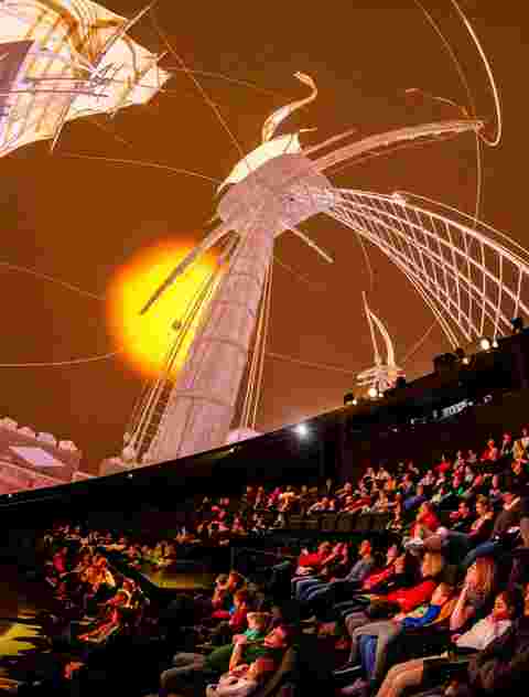 3D hybrid dome theater creates 700m2 immersive experience - Barco