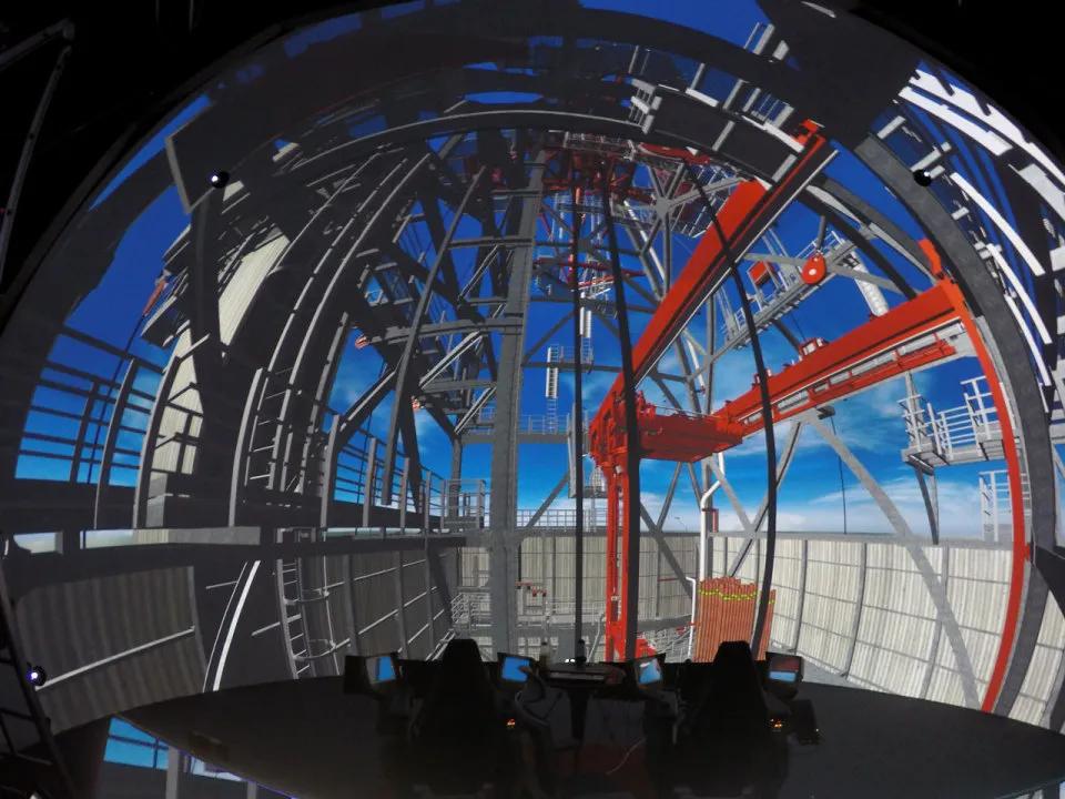 MHWirth drilling simulation dome, South Korea - Barco