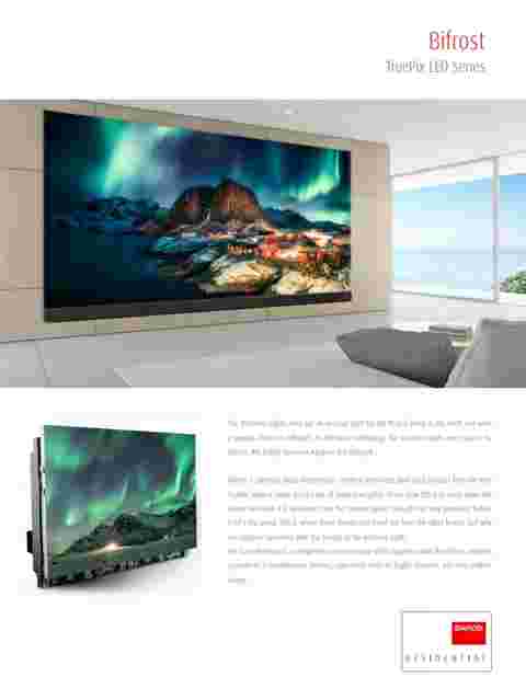 Bifrost 0.9 LED wall for home theaters - Barco